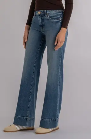 Kut From The Kloth Maya Fab Ab Wide-leg Jeans - Amuse W/medium