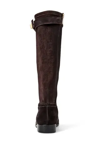 Bruno Magli Pamelina Knee High Boot - Dark Brown Suede