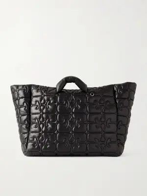 GANNI Re-tech Xxl Quilted Recycled-shell Tote Bag