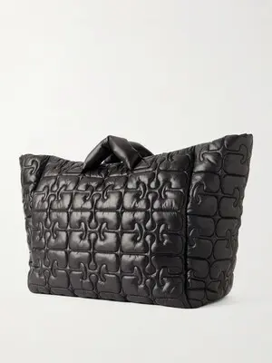 GANNI Re-tech Xxl Quilted Recycled-shell Tote Bag