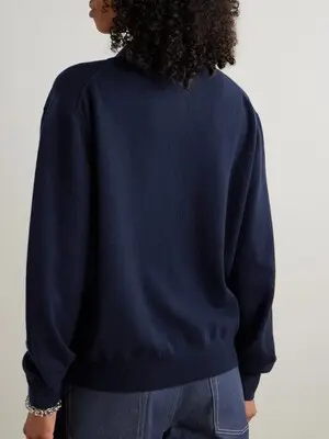 RÓHE Merino Wool And Cashmere-blend Polo Sweater