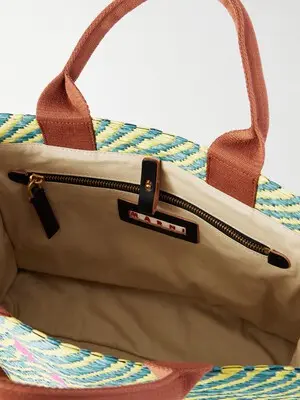 Marni Basket Small Jacquard Tote