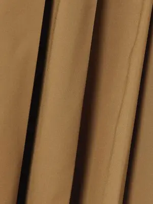 RÓHE Pleated Wool-blend Twill Midi Skirt