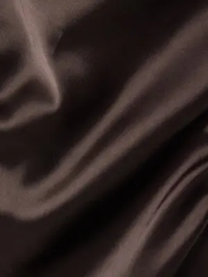 LA LIGNE Asymmetric Draped Satin Maxi Dress