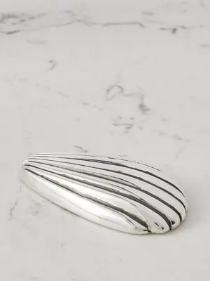 SOPHIE BUHAI Net Sustain Coquille Hand Mirror - Silver