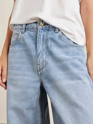 Ossou Rider Low-rise Boyfriend Jeans - Blue