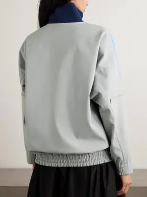 Tibi Color-blocked Jersey Bomber Jacket
