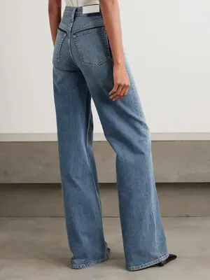 RE/DONE High-rise Wide-leg Jeans