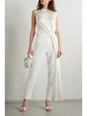 Brandon Maxwell Crepe Slim-leg Pants