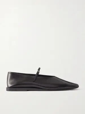 JIL SANDER Leather Mary Jane Ballet Flats