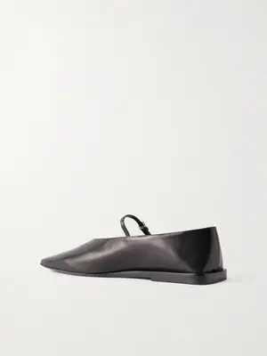 JIL SANDER Leather Mary Jane Ballet Flats