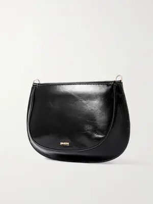 Simkhai Logan Gold-tone Leather Shoulder Bag - Black