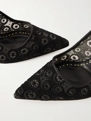 Manolo Blahnik Bb 90 Lace Pumps