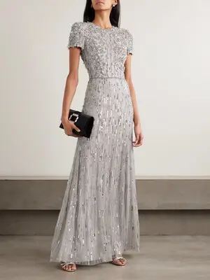 Jenny Packham Eliza Embellished Tulle Gown