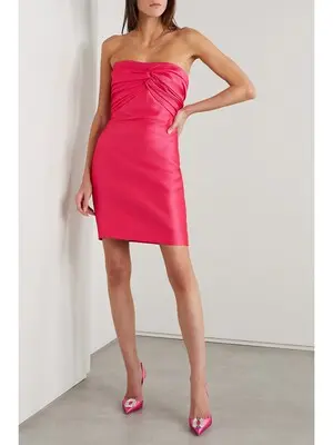 REEM ACRA Convertible Strapless Mini Dress