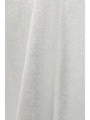 REEM ACRA One-shoulder Lamé Gown