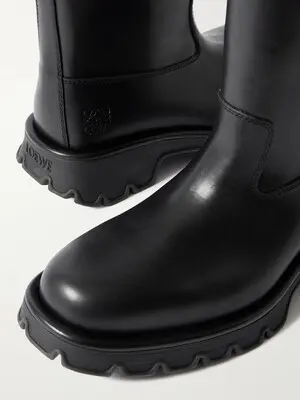 Loewe Bobby Leather Ankle Boots