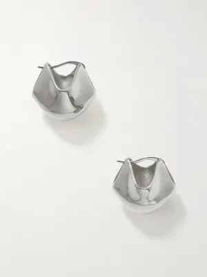 Khaite Lotus Small Tone Earrings - Silver