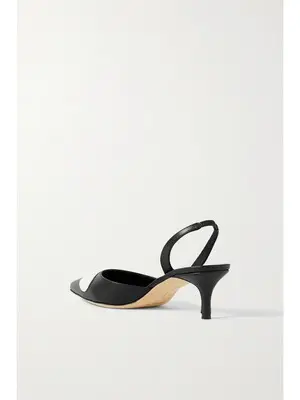 Manolo Blahnik Scusli 50 Two-tone Slingback Pumps