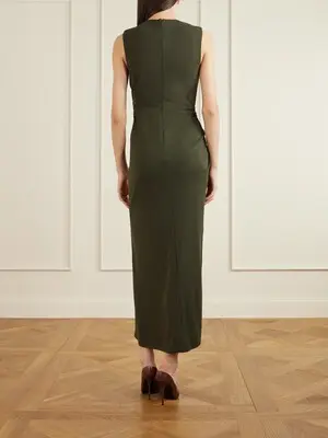 Brandon Maxwell The Serena Draped Embellished Jersey Gown
