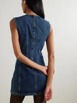 AGOLDE Barton Denim Mini Dress - Blue