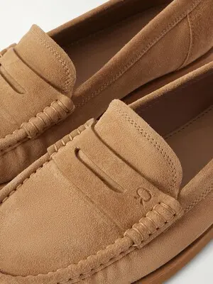 GIANVITO ROSSI Suede Loafers - Brown