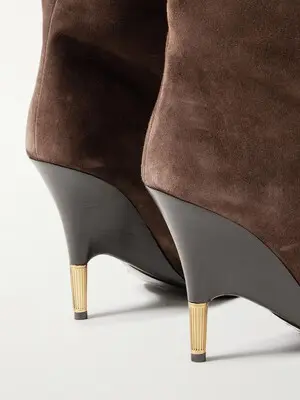 Khaite Bella Knee High Suede Boots