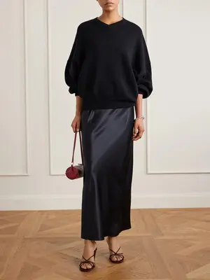 JOSEPH Isaak Silk-satin Maxi Skirt