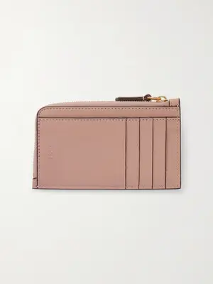 Chloé Paddington Embellished Textured-leather Cardholder
