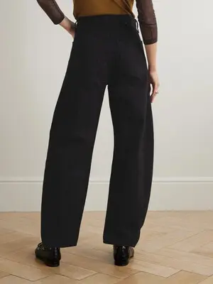 AGOLDE Luna High-rise Barrel-leg Organic Jeans - Black