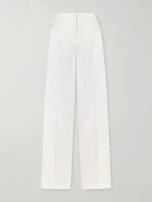 Stella McCartney Satin Wide-leg Trousers - Neutrals