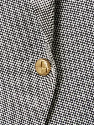 BLAZÉ MILANO Regal Nightbreak Houndstooth Wool Blazer - Gray