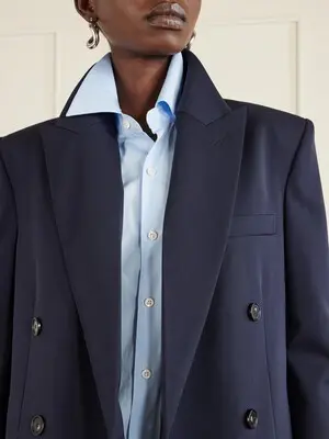 Stella McCartney Double-breasted Wool-twill Blazer