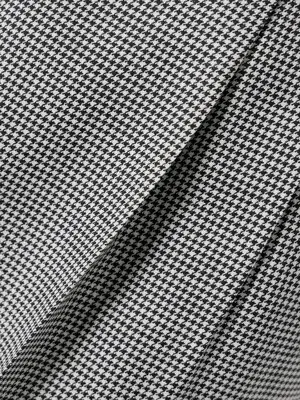 BLAZÉ MILANO Houndstooth Wool-twill Straight-leg Pants