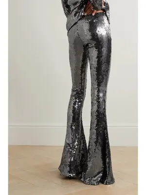 16Arlington Koro Sequined Tulle Flared Pants
