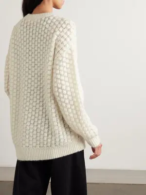 FRAME The Cloud Crew Open-knit Sweater