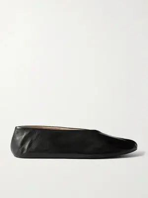 THE ROW Stella Leather Ballet Flats