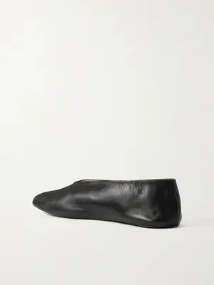 THE ROW Stella Leather Ballet Flats