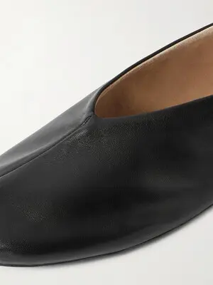THE ROW Stella Leather Ballet Flats