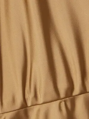 Norma Kamali Obie Satin Mini Dress