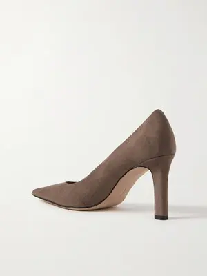 THE ROW Carla Suede Pumps - Brown