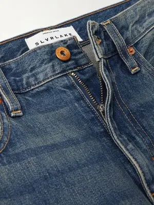 SLVRLAKE Tess Long Boyfriend Jeans - Blue