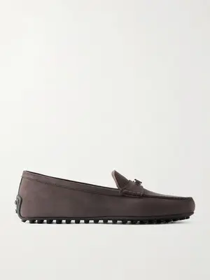 TOD'S Gomma 10l Suede Loafers - Brown