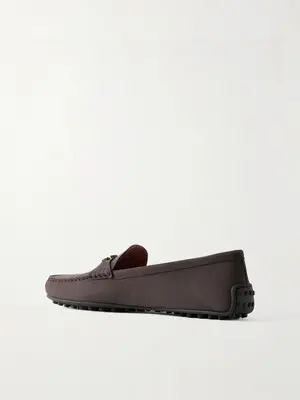 TOD'S Gomma 10l Suede Loafers - Brown