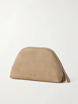THE ROW Devon Mini Nubuck Pouch - Neutrals