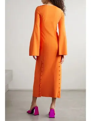 Christopher John Rogers Stretch-jersey Maxi Dress