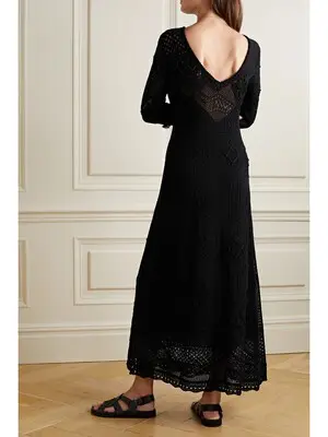 Lafayette 148 New York Crochet-knit Cotton Midi Dress