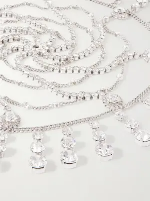 Rabanne Tone And Crystal Chainmail Headpiece