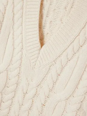 Theory Cable-knit Wool And Cashmere-blend Sweater