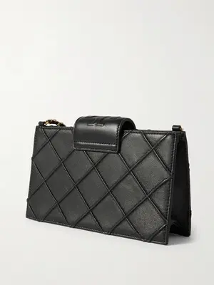 Tory Burch Fleming Mini Quilted Leather Shoulder Bag
